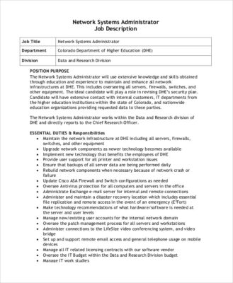 IT System Administrator Job Responsibilities – Job Responsibilities