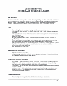 Cleaner Job Responsibilities – Job Responsibilities